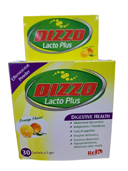 Hỗ Trợ Tiêu Hóa Dizzo Lacto Plus Orange Reliv (h/30g/3gr)