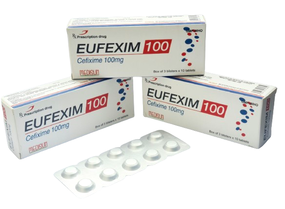Eufexim Cefixim 100mg Medisun (h/30v)
