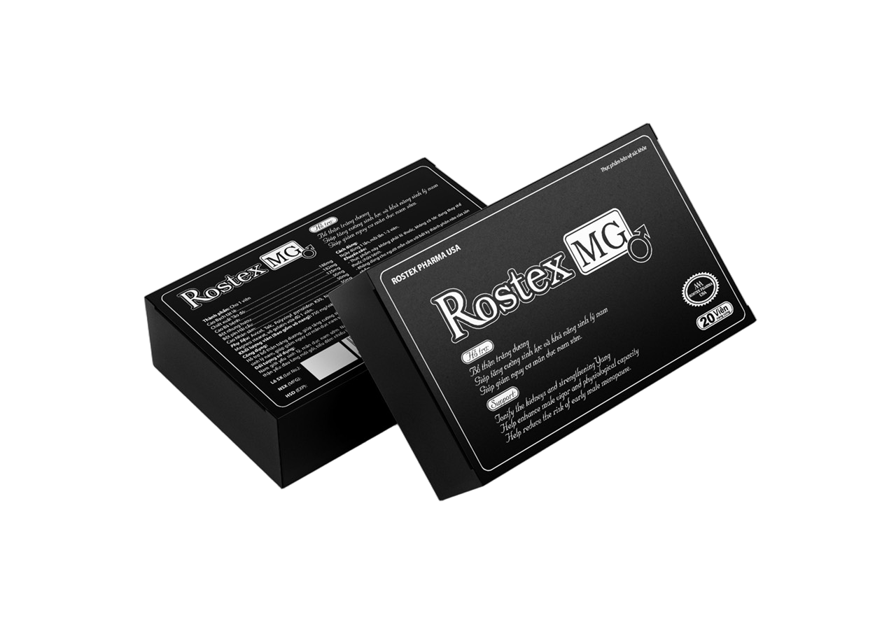 Tăng Cường Sinh Lý Nam Rostex Mg Rostex Pharma (h/20v)