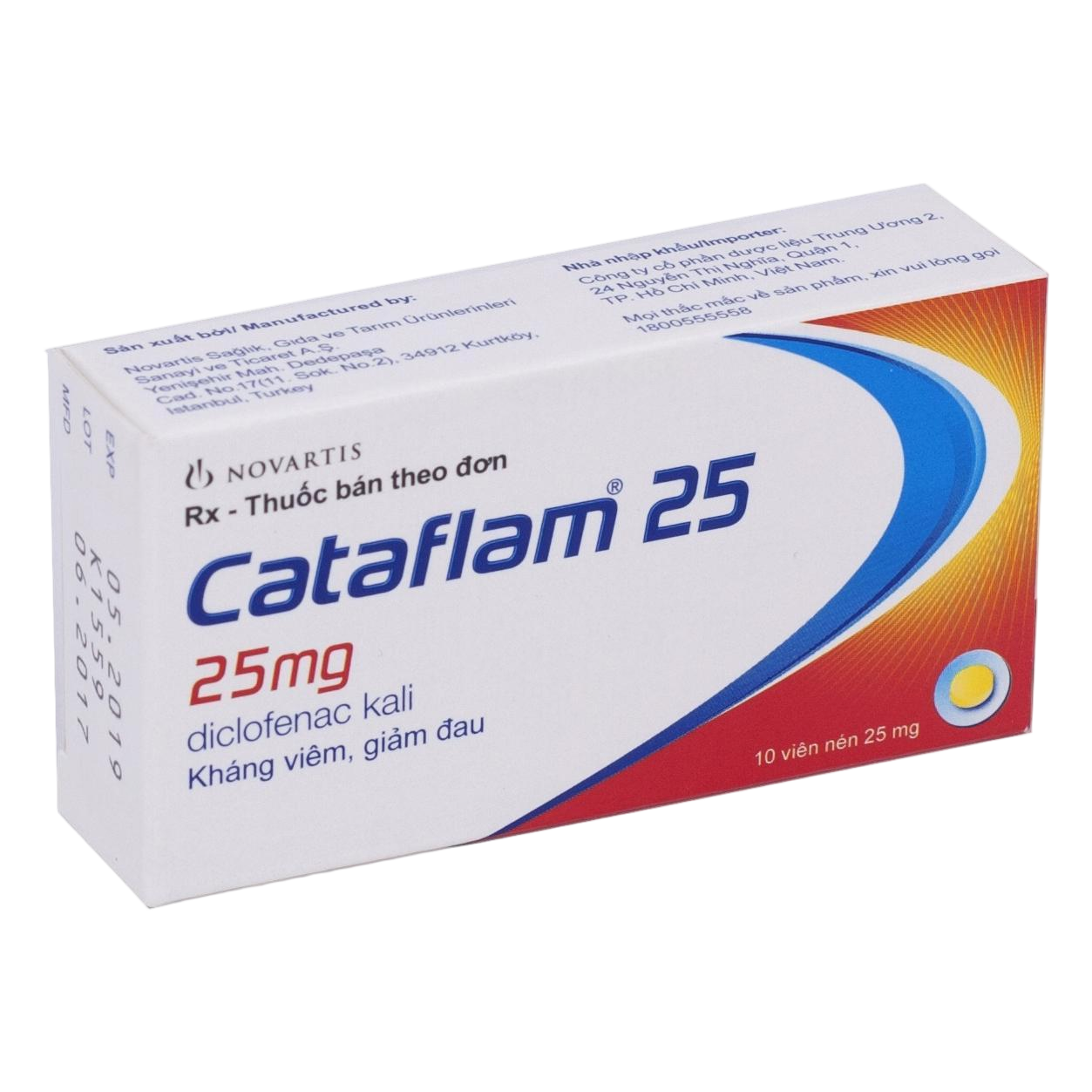 Cataflam 25mg Novartis (h/10v)