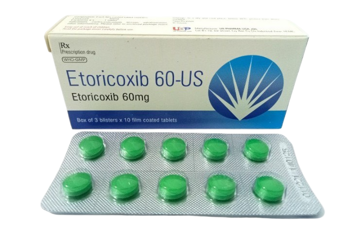 Etoricoxib 60mg Us Pharma Usa (h/30v)