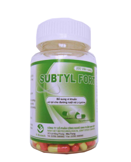 Subtyl Fort V-biotech (c/200v) (màu Ngẫu Nhiên)