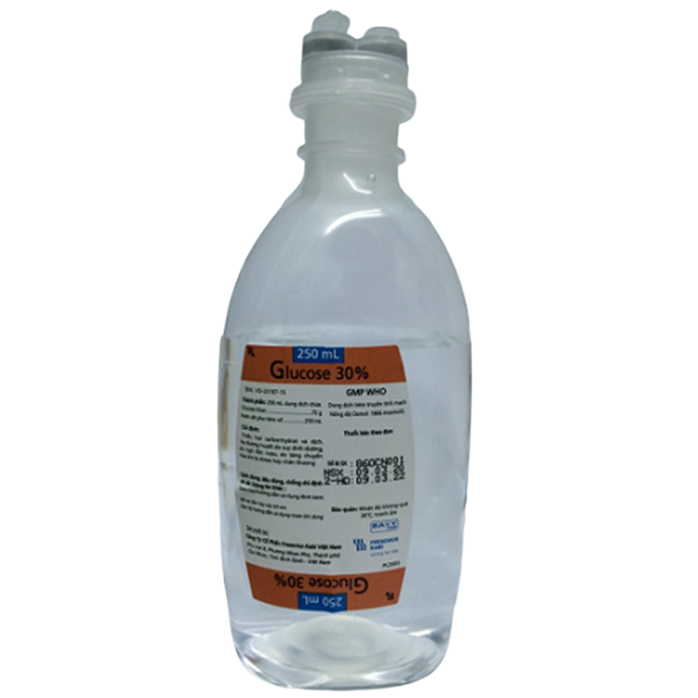 Glucose 30% - Fresenius Kabi (thùng/30 Chai/250ml)