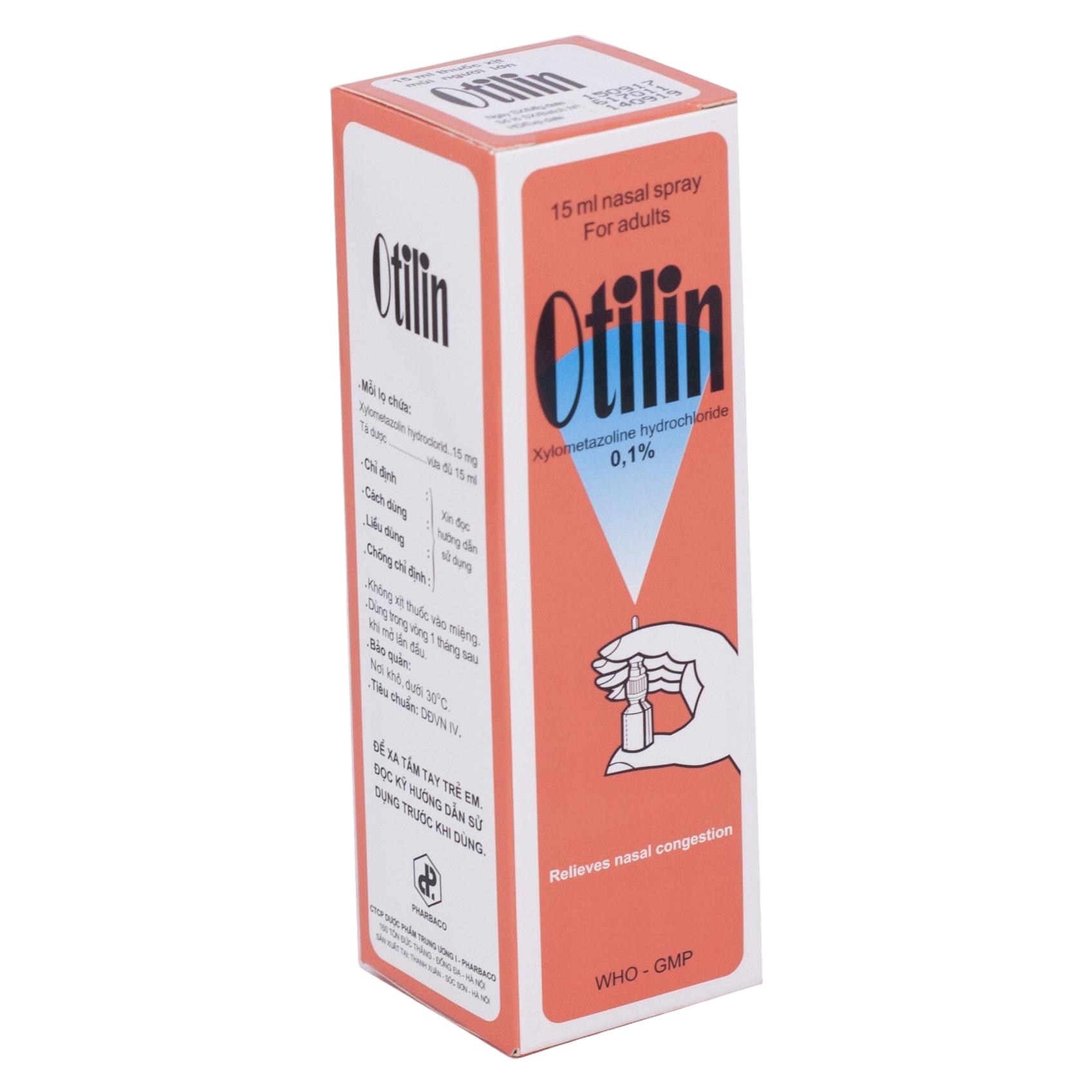 Xịt Mũi Otilin Pharbaco (c/15ml)