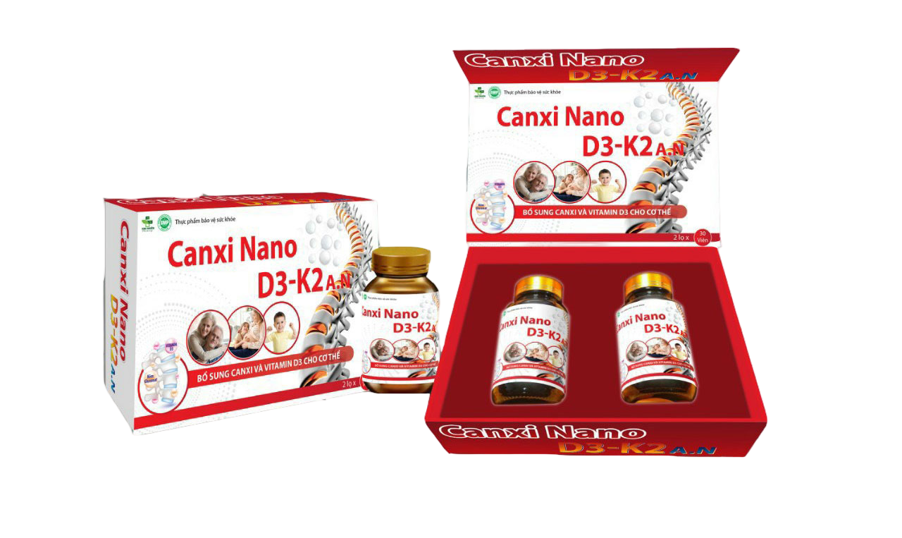 Canxi Nano D3 - K2 A.n Anh Nhiên (h/2c/30v)