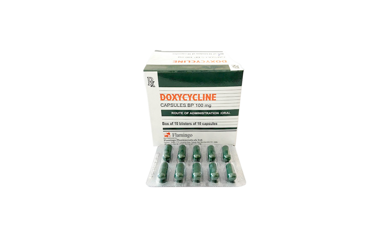 Doxycycline 100mg Flamingo (h/100v)