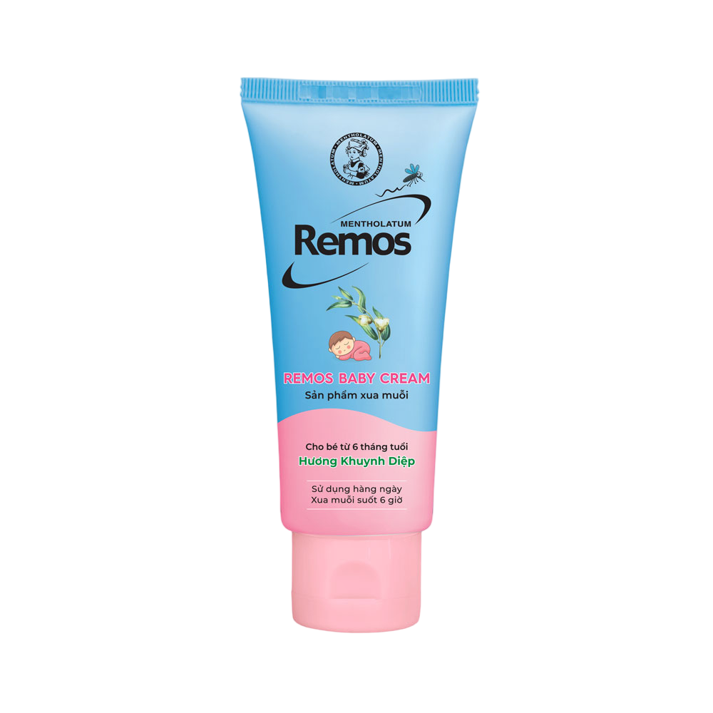 Kem Chống Muỗi Remos Baby Cream Hương Khuynh Diệp Rohto (tube/70gr)