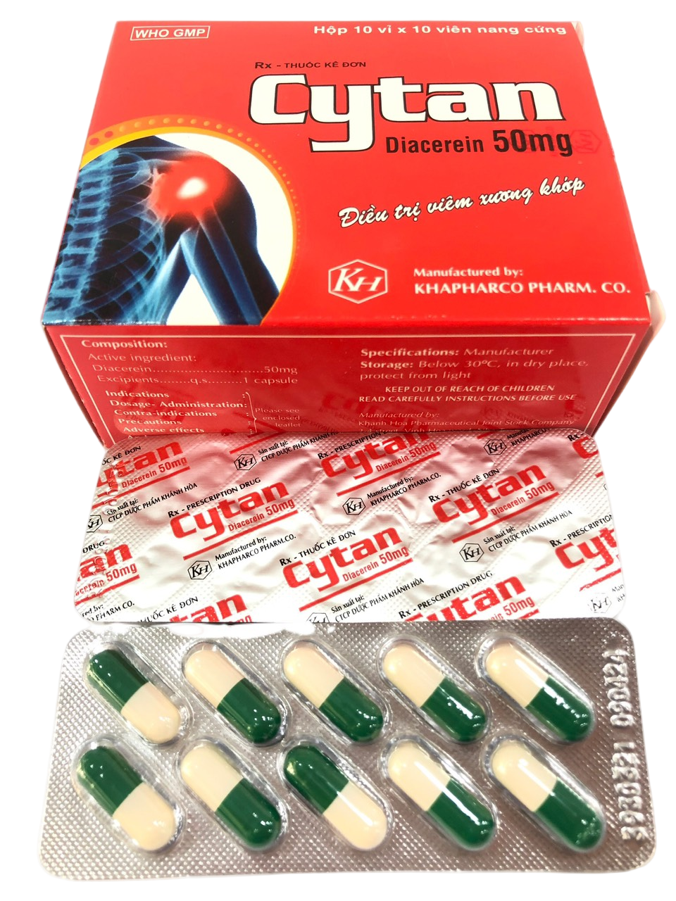 Cytan Diacerein 50mg Khapharco (h/100v)