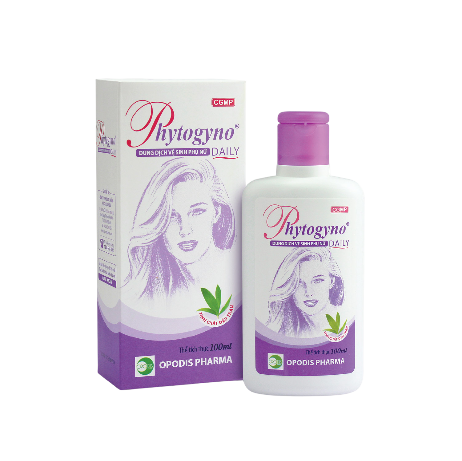 Dung Dịch Vệ Sinh Phụ Nữ Phytogyno Daily Tím Opodis (c/100ml)