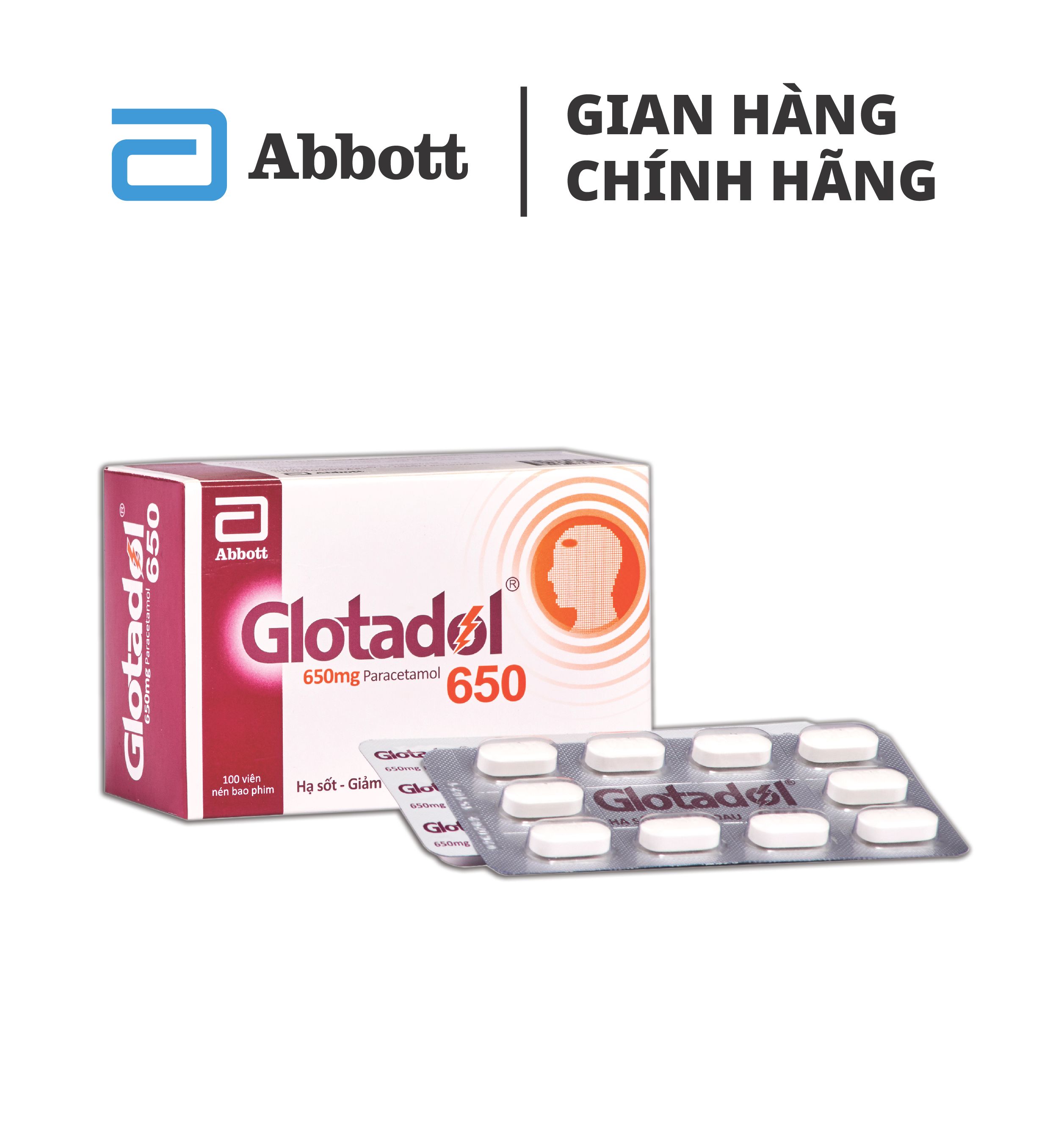 Glotadol 650 Abbott (h/100v)