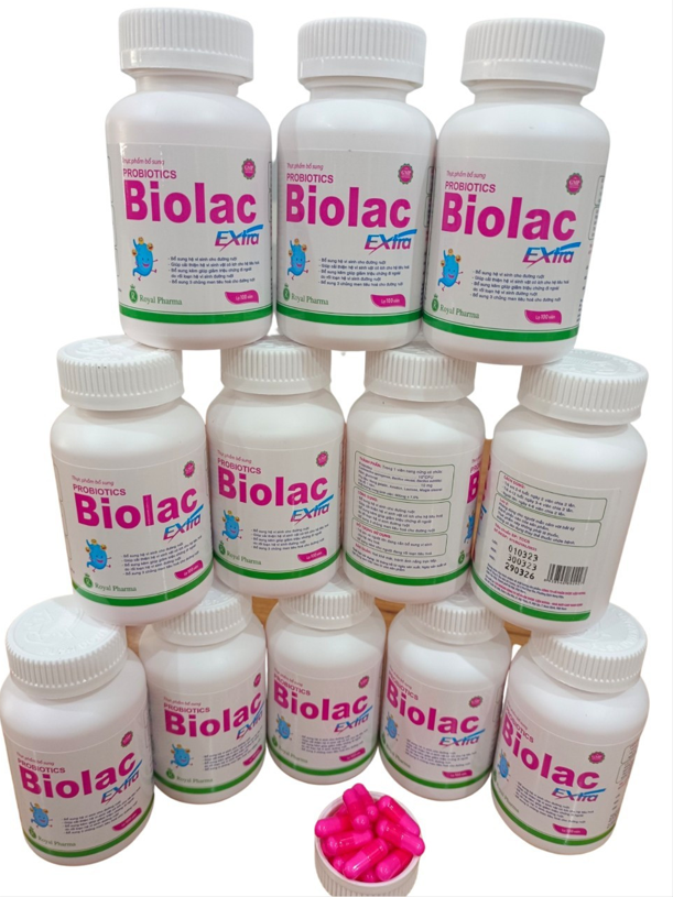 Bổ Sung Lợi Khuẩn Đường Ruột Probiotics Biolac Extra Rolyal (c/100v)