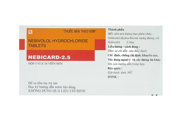 Nebicard 2.5mg Torrent Pharma (h/50v)