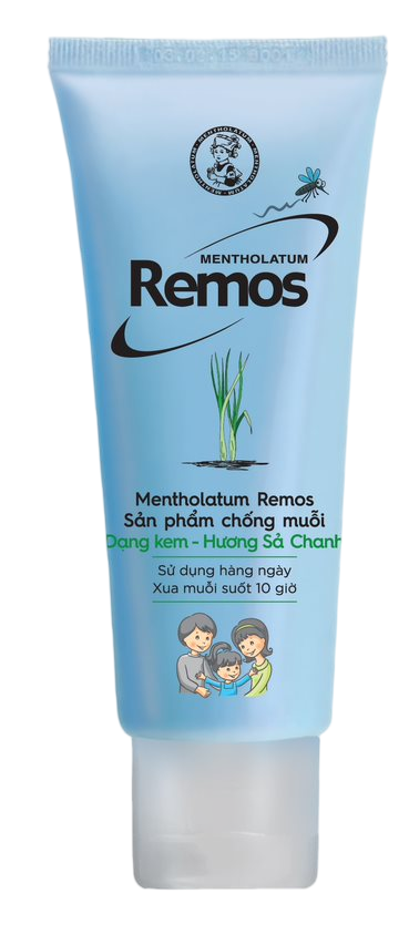 Kem Chống Muỗi Metholatum Remos Hương Sả Chanh Rohto (tube/70g)