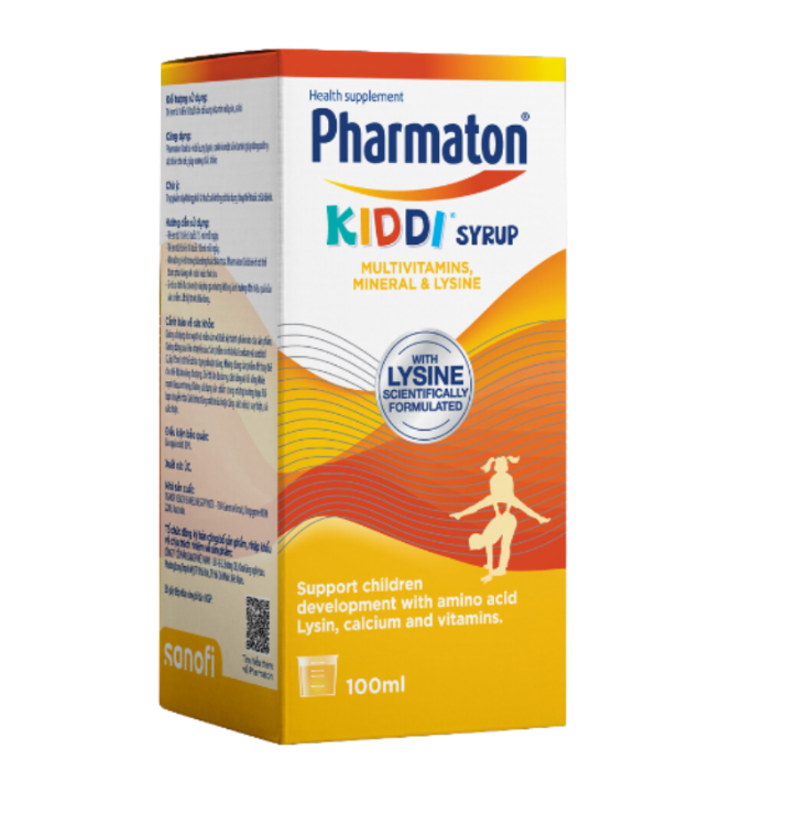 Tăng Đề Kháng Pharmaton Kiddi Syrup Sanofi (c/100ml)