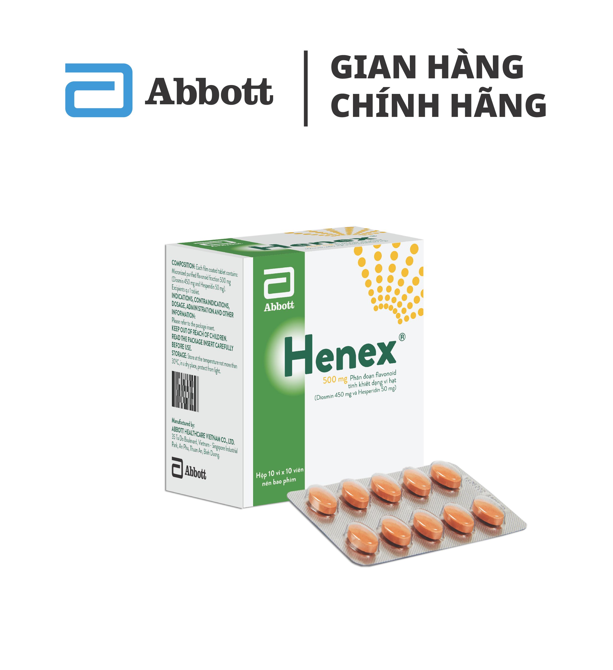 Henex 500mg Abbott (h/100v)