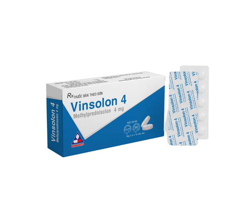 Vinsolon 4 Methylprednisolone 4mg Vinphaco (h/20v)