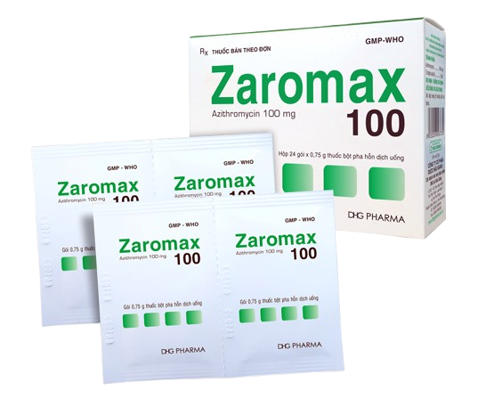 Zaromax Azithromycin 100mg Dhg Pharma (h/24gói)