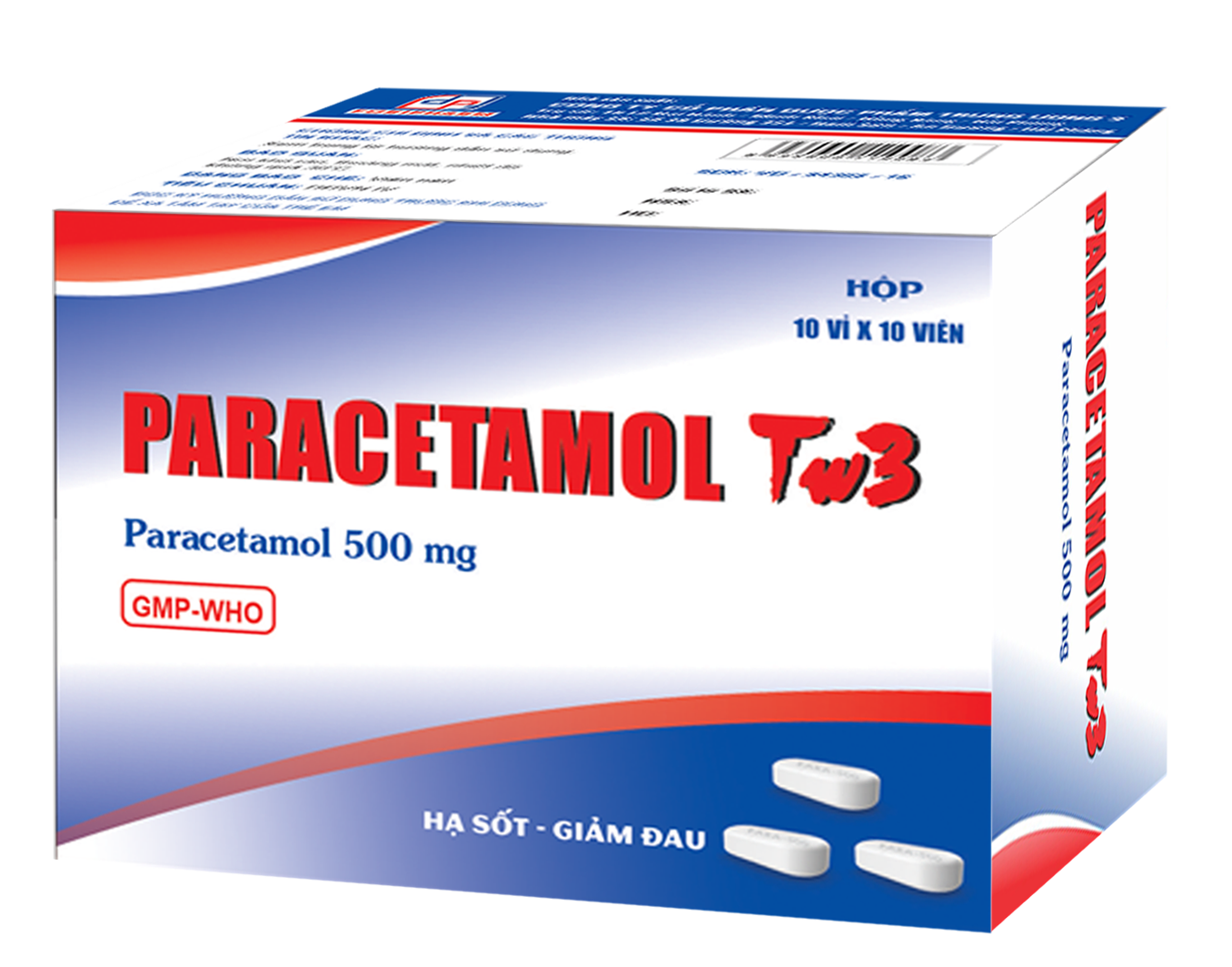 Paracetamol 500mg Tw3 Foripharm (h/100v)