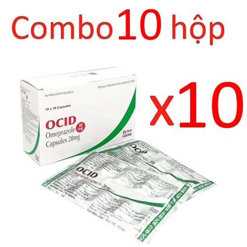 Combo 10 Ocid Omeprazol 20mg Cadila (h/100v Nang)