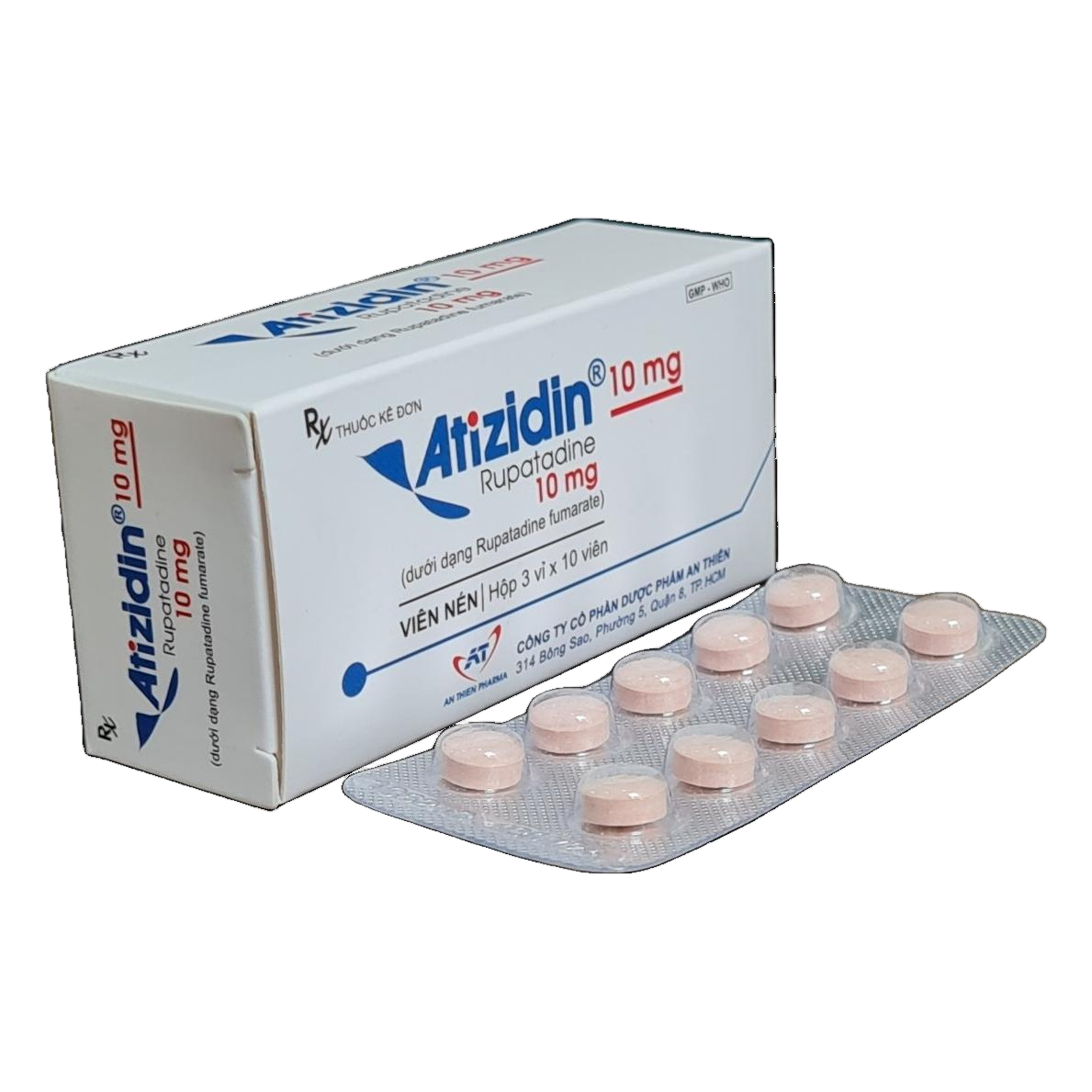 Atizidin Rupatadin 10mg An Thiên (h/30v)