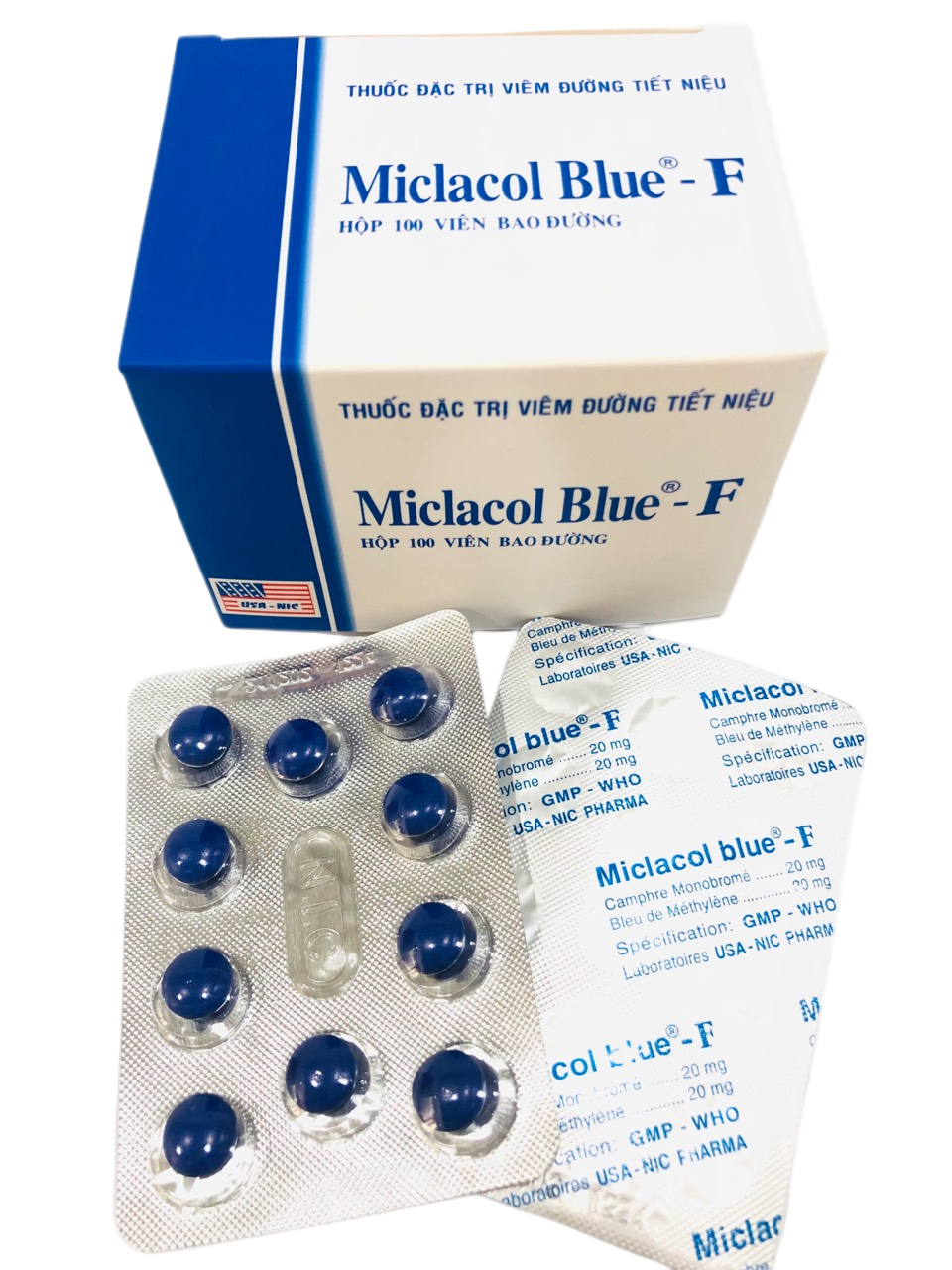 Miclacol Blue F Nic Pharma (h/100v)