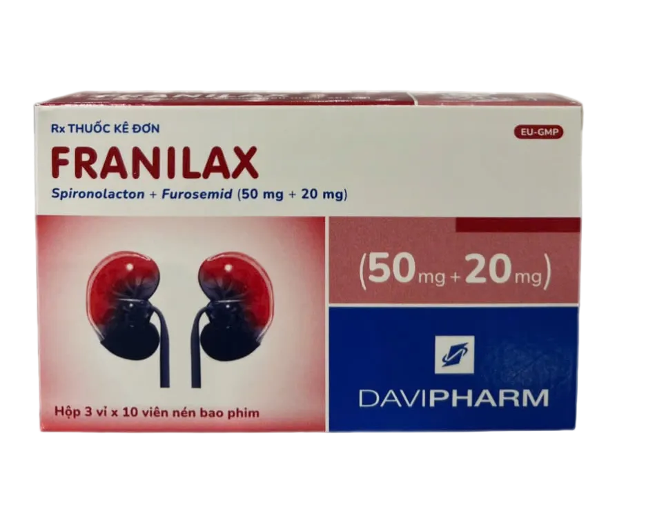 Franilax 50mg/20mg Davipharm (h/30v)