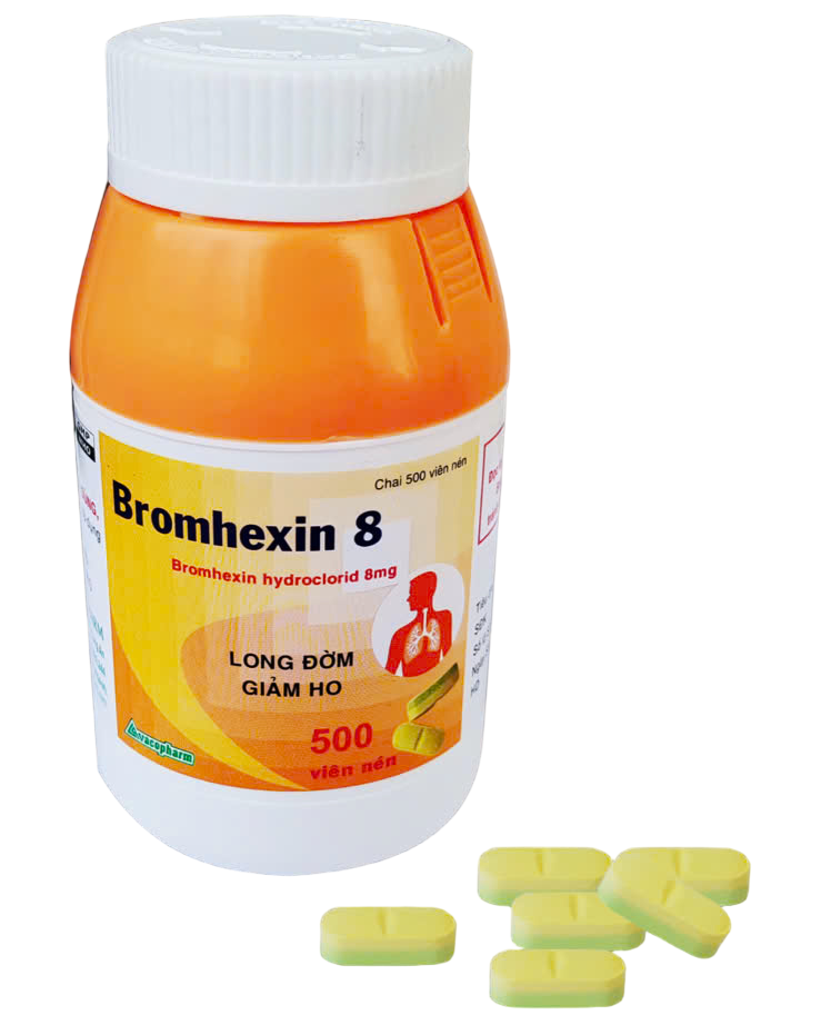 Bromhexin 8mg Vacopharm Màu Cam (c/500v Nén)