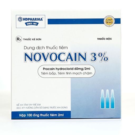 Novocain 3% Procain Hydrochloride 60mg/2ml Hd Pharma (h/100o/2ml)