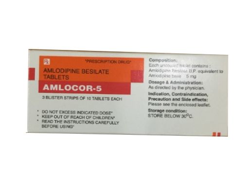 Amlocor Amlodipine 5mg Torrent Pharm (h/30v)