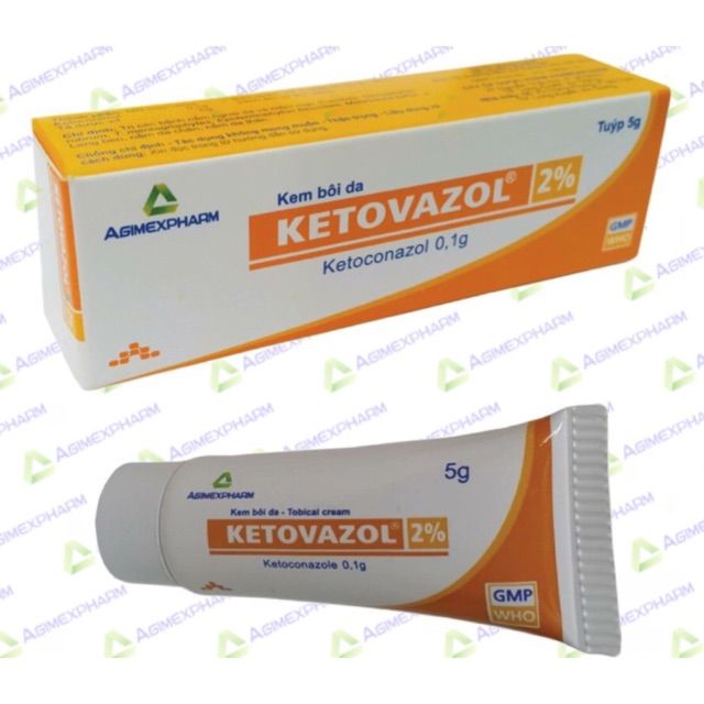 Ketovazol Ketoconazol 2% Agimexpharm (tube/5g)