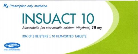 Insuact Atorvastatin 10mg Savipharm (h/30v)
