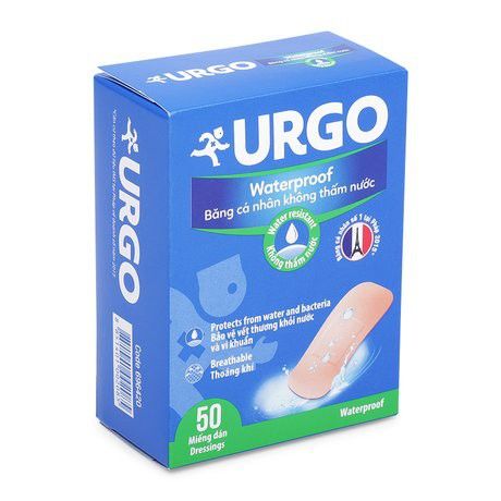 Băng Cá Nhân Không Thấm Nước Waterproof Urgo (h/50m)