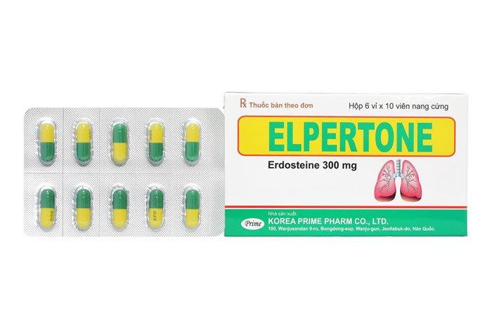 Elpertone Erdosteine 300mg Korea (h/60v)
