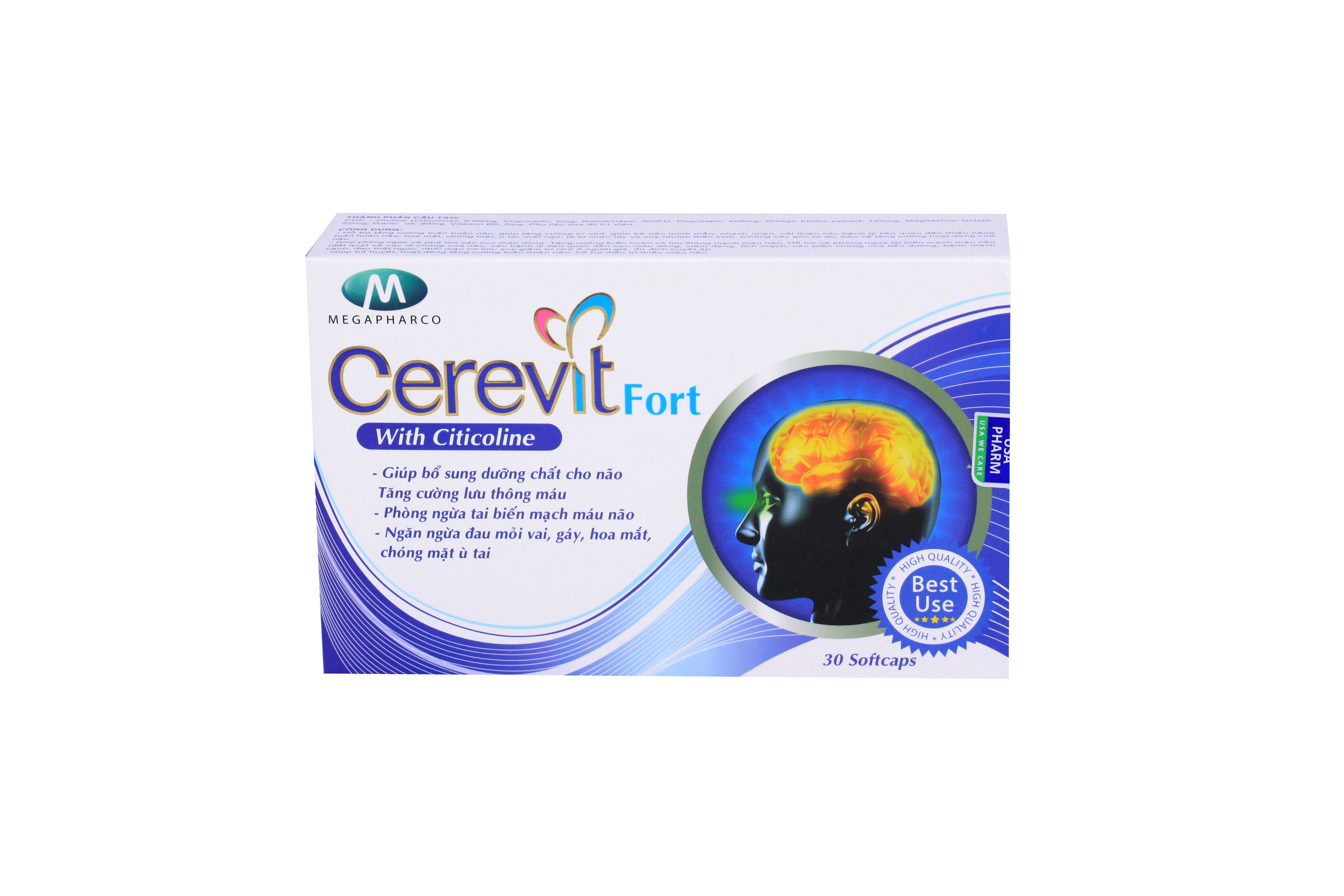 [hàng Thu Hồi] Cerevit Fort Megapharco (h/30v)
