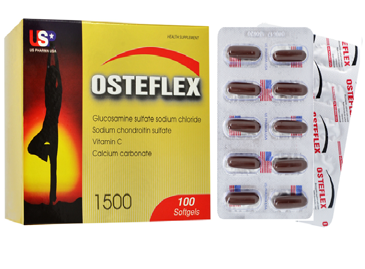 Osteflex Capsules Glucosamine 1500mg Usp Pharma (h/100v)