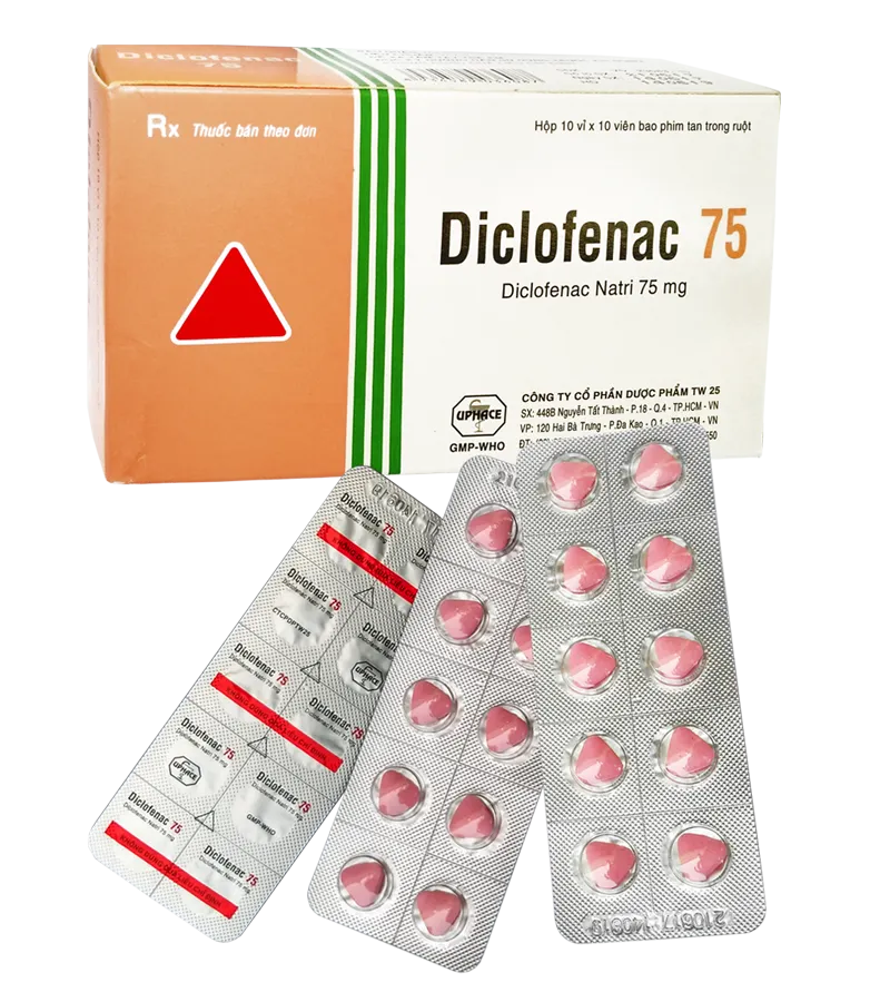 Diclofenac 75mg Uphace (h/100v)