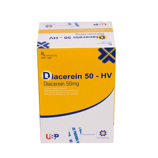 Diacerein 50mg Hv Usp (hộp/100 Viên Nang)