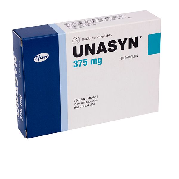Unasyn Sultamicillin 375mg Pfizer (h/8v)