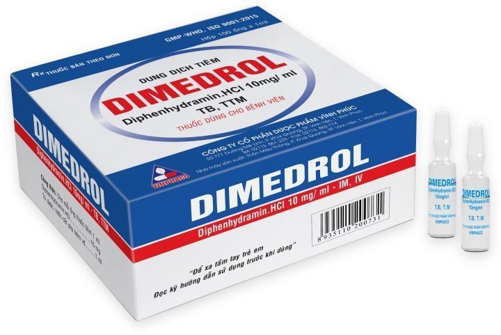Dimedrol 10mg/1ml Vinphaco (h/100o/1ml)