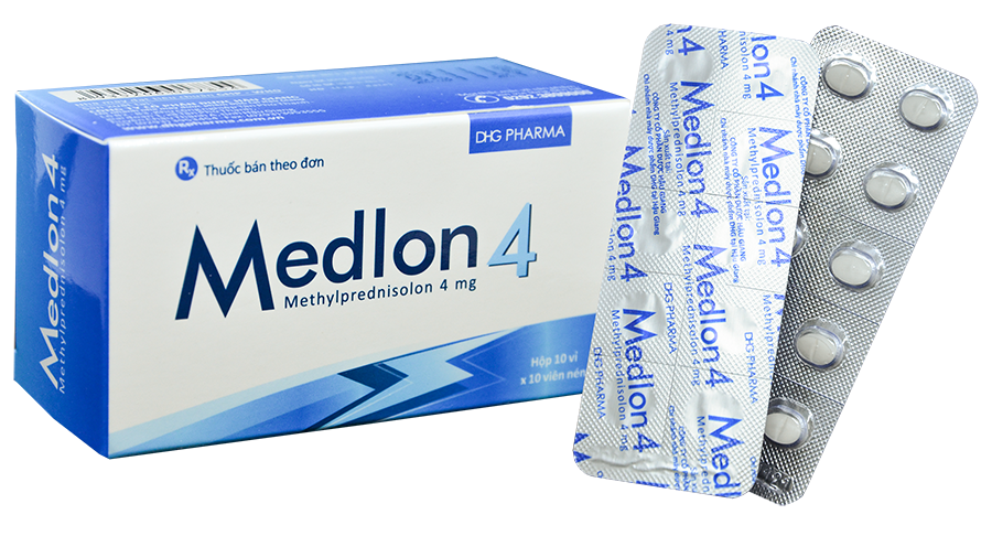 Medlon Methylprednisolon 4mg Dhg (h/100v)