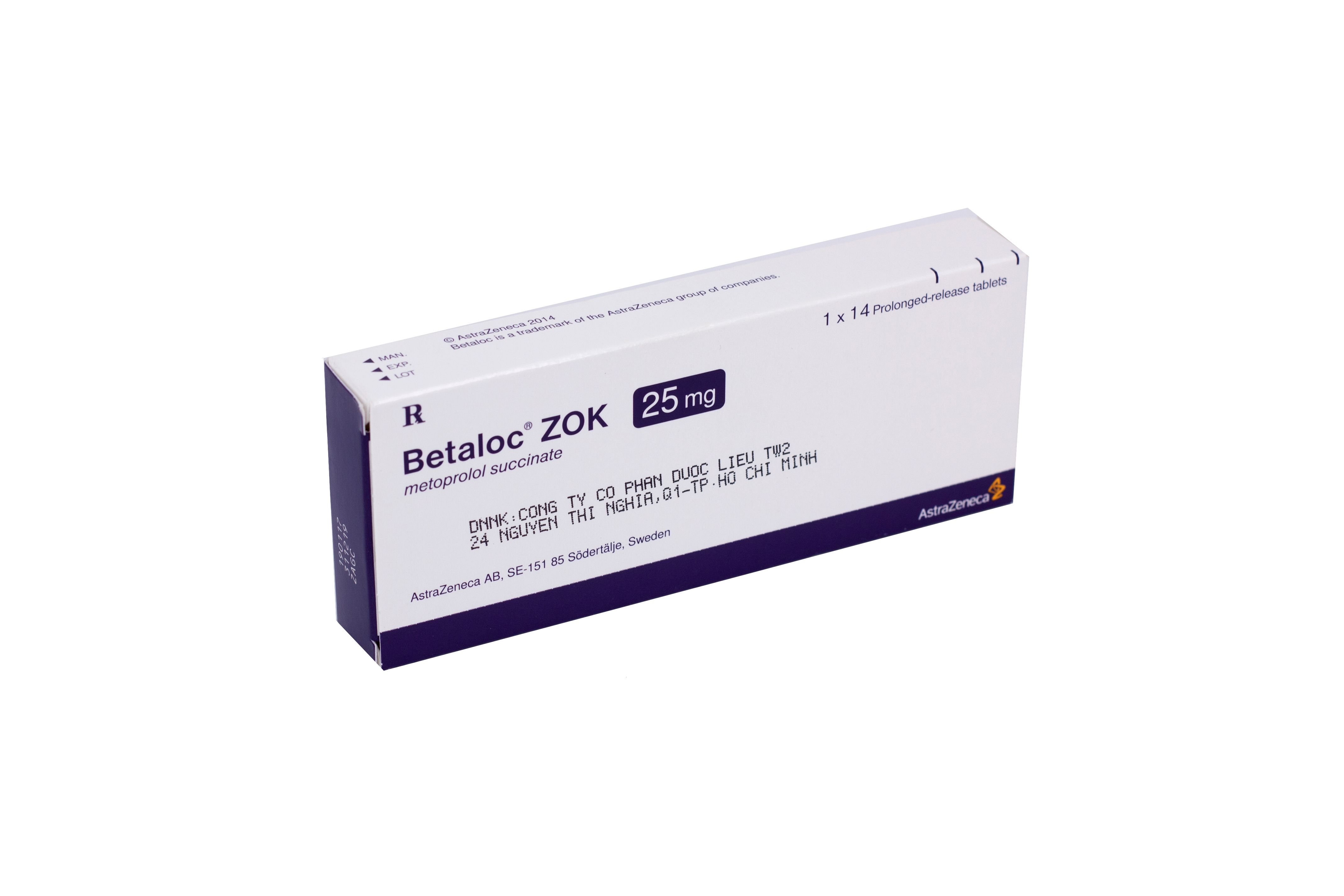 Betaloc Zok 25mg Astrazeneca (h/14v)