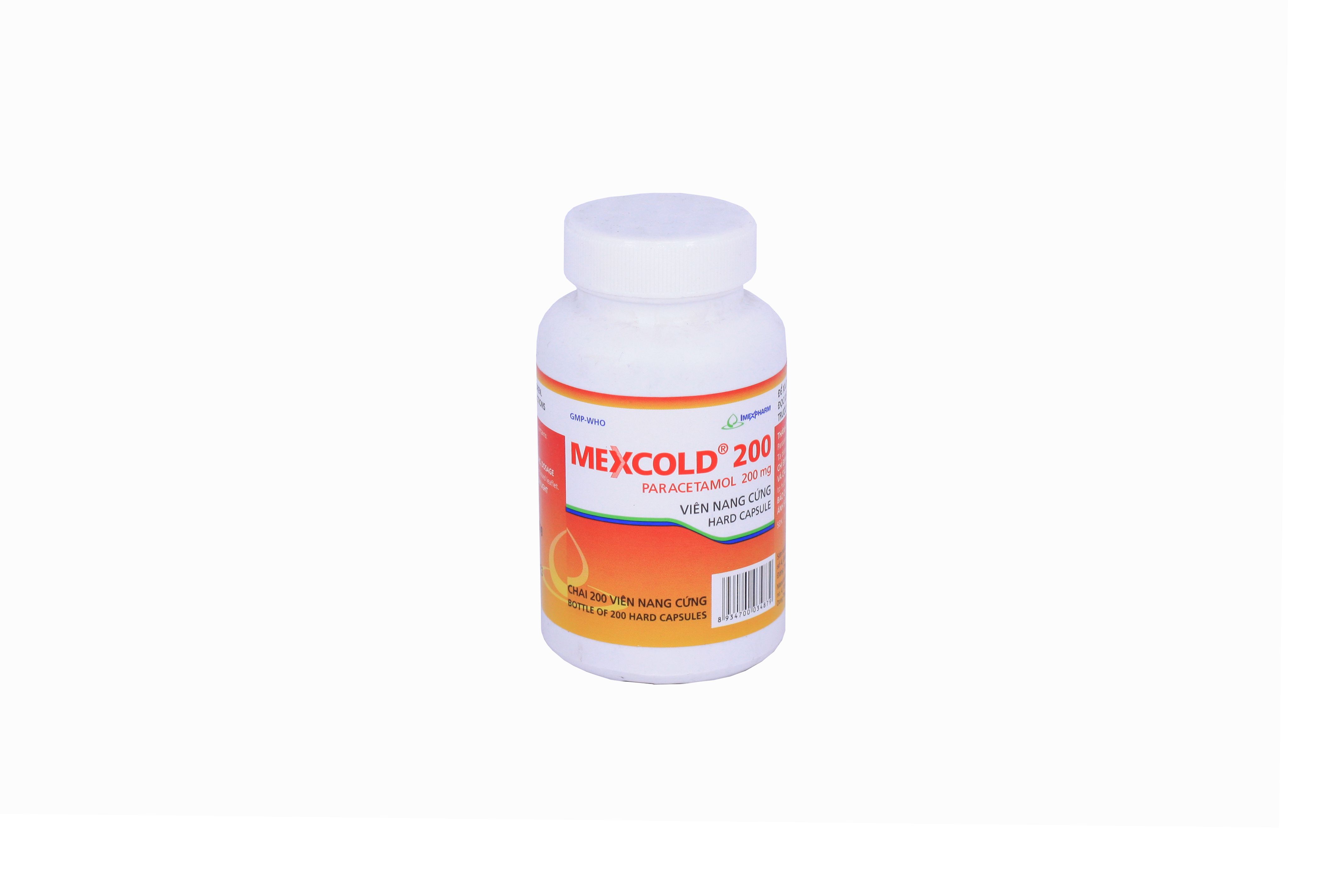 Mexcold 200 Paracetamol 200mg Imexpharm (c/200v)