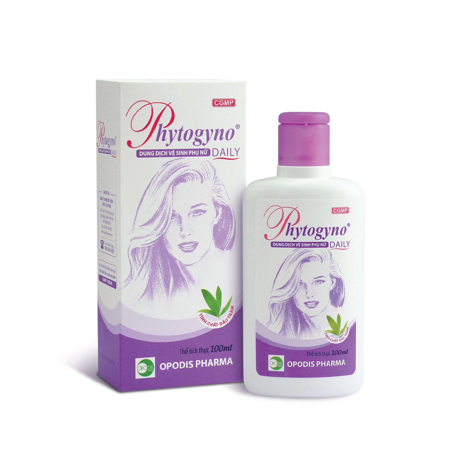 Dung Dịch Vệ Sinh Phụ Nữ Phytogyno Daily Tím Opodis (c/100ml)
