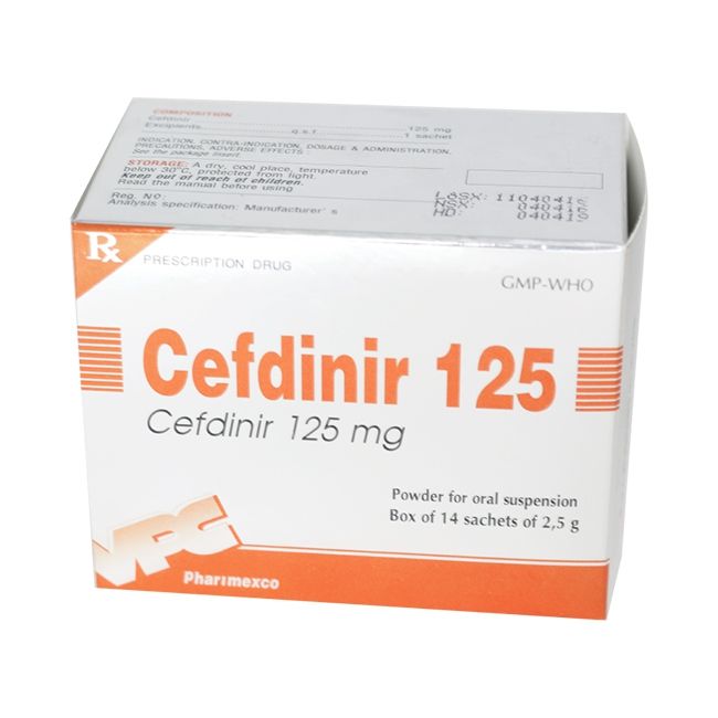 Cefdinir 125mg Pharimexco (h/14g/2.5gr)