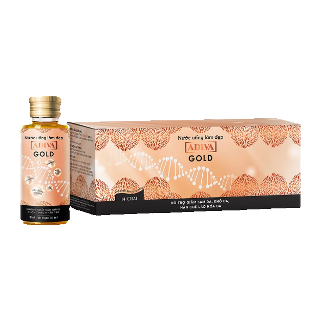 Nước Uống Làm Đẹp Collagen Adiva Gold Trần Toàn Phát (h/14c)