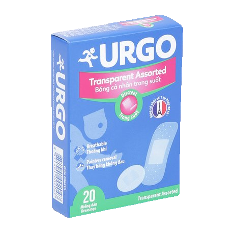 Băng Dán Cá Nhân Trong Suốt Transparent Urgo (h/20m)