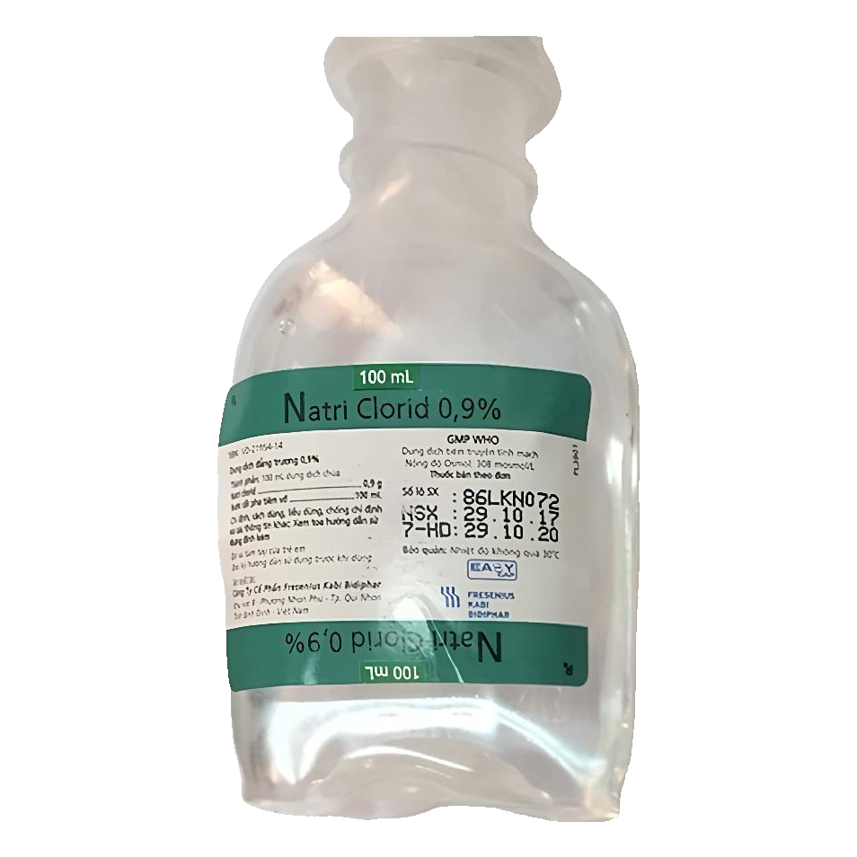 Natri Clorid 0,9% Fresenius Kabi Bidiphar (c/100ml)