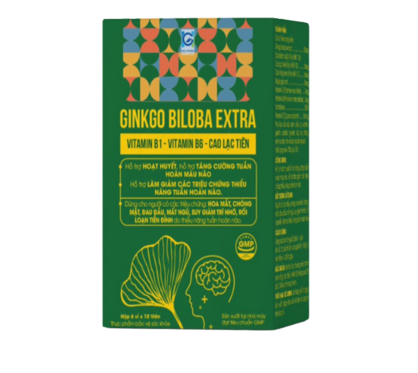 Hỗ Trợ Tuần Hoàn Não Ginkgo Biloba Extra Goldcare (h/60v)