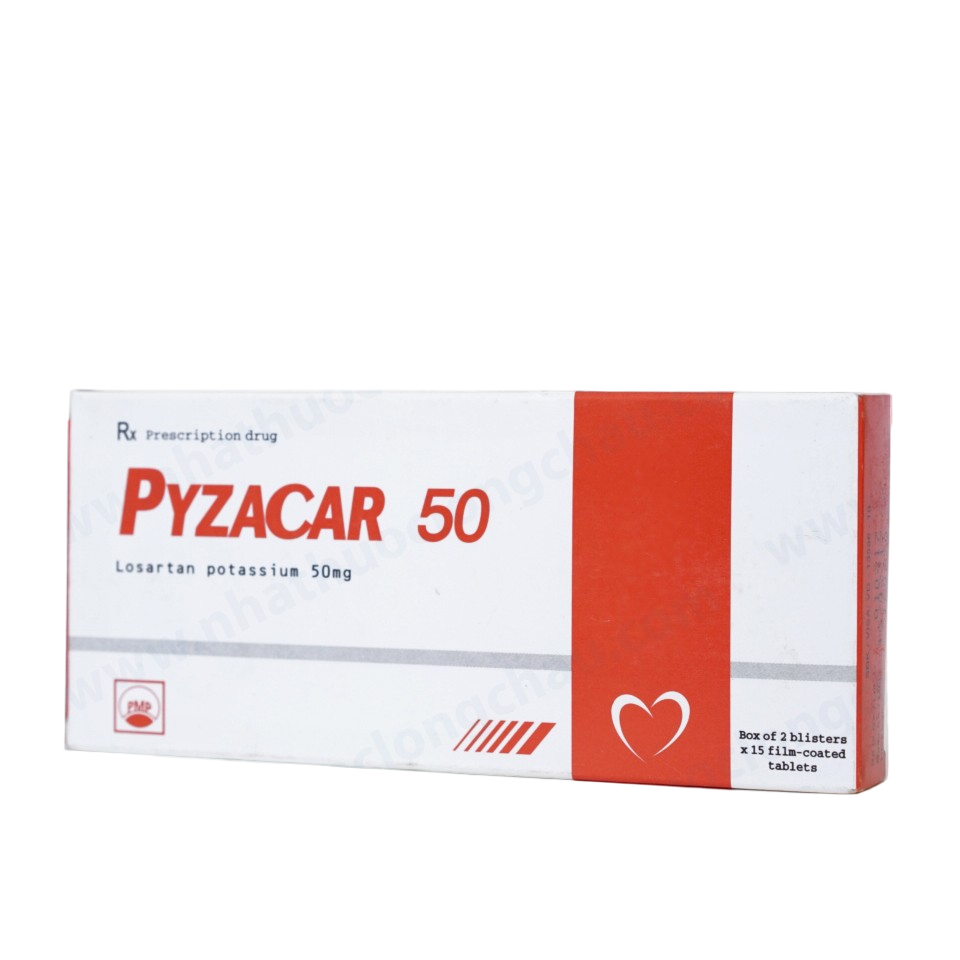 Pyzacar Losartan 50mg Tablets Pymepharco (h/30v)
